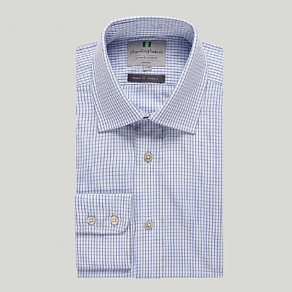 Mens Blue Shirts | Quality Cotton Shirts in Blue | Harvie and Hudson