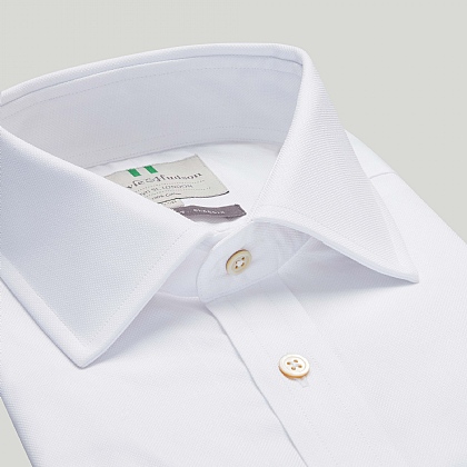 Mens White Shirts | Quality Cotton Shirts in White | Harvie and Hudson