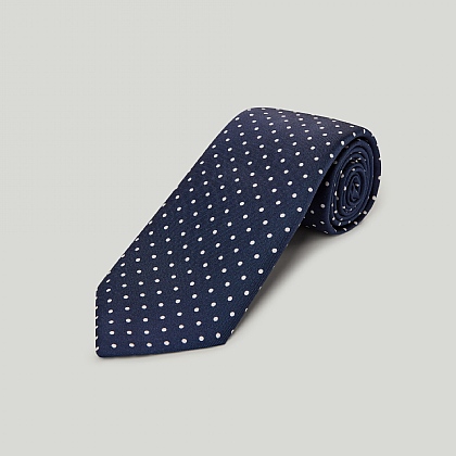 Spotted Ties | Men's Premium Quality Jermyn Street Ties | Harvie and Hudson